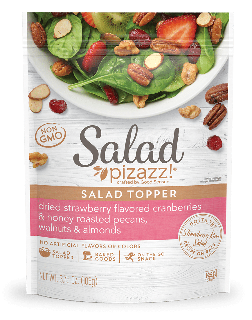 Salad Pizazz!Dried Strawberry Flavored Cranberries & Honey Roasted ...